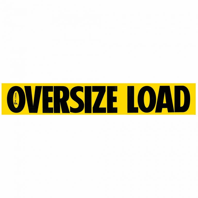 12x72 OVERSIZE LOAD Aluminum Sign