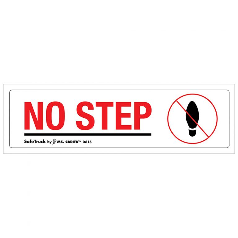 NO STEP - DECAL - Ms. Carita Safetruck
