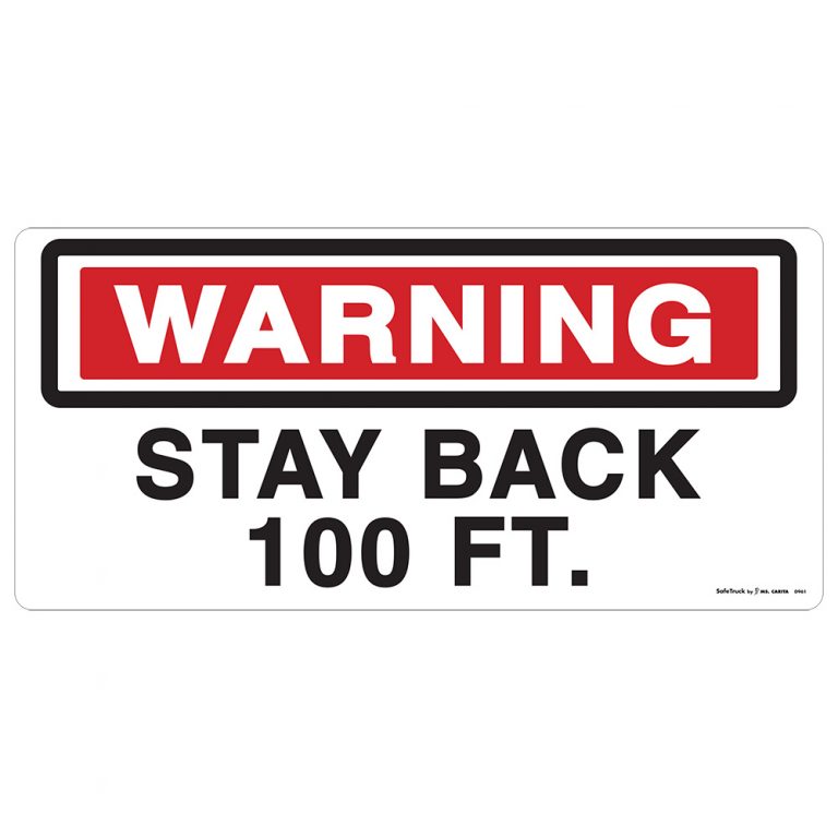 Caution and Warning Decals - Ms. Carita Safetruck