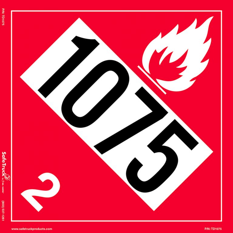 FLAMMABLE 2 - 1075 DECAL - Ms. Carita Safetruck
