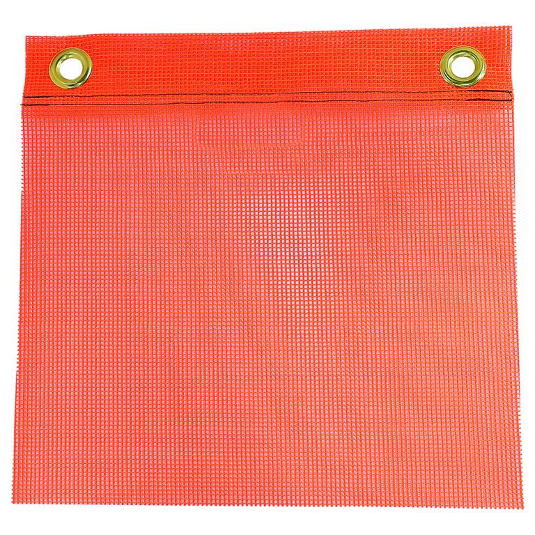 18" FLO ORANGE MESH FLAG W/GROMMETS - Retail Package - Ms. Carita Safetruck
