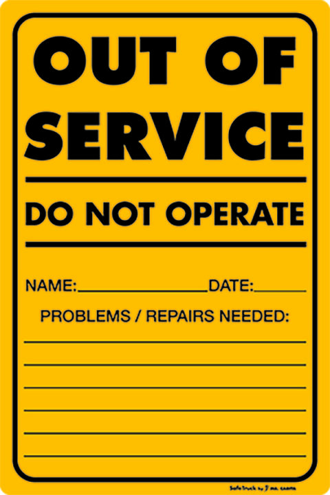 Out Of Service Products - Ms. Carita Safetruck