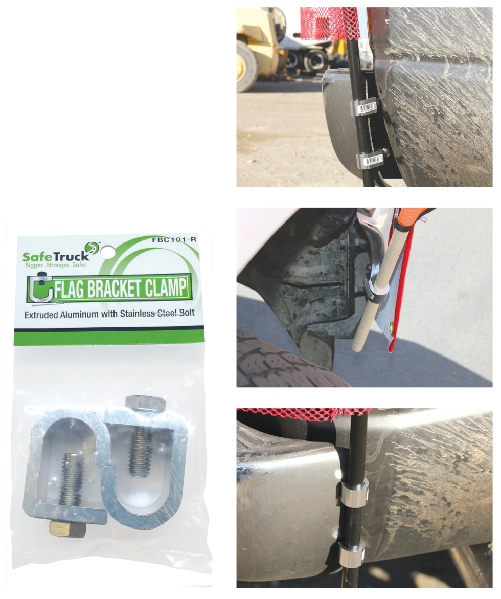 Flag Brackets / Magnets - Ms. Carita Safetruck