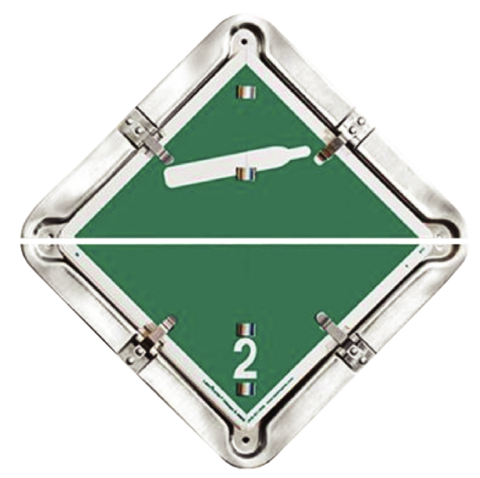 9 PANEL CANADIAN PLACARD - PLAIN SPLIT FRAMES - Ms. Carita Safetruck