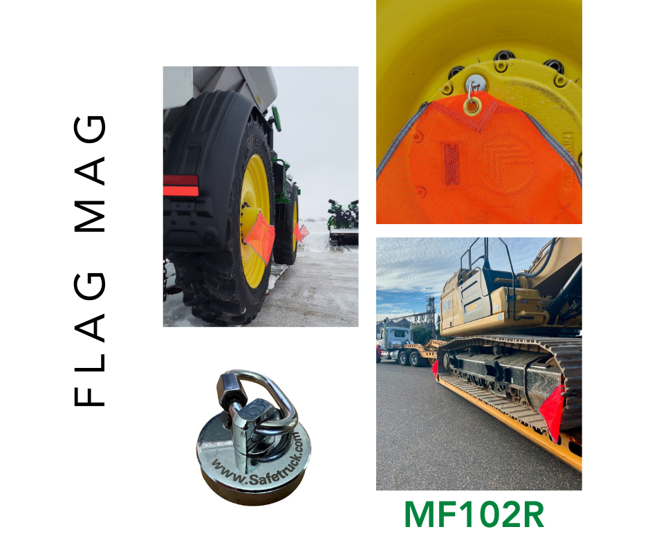 Mini Flag Mag with Spinning Quick Link - Ms. Carita Safetruck